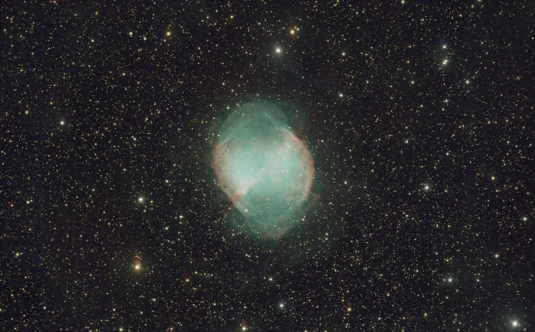 The Dumbbell Nebula long exposed - STScI